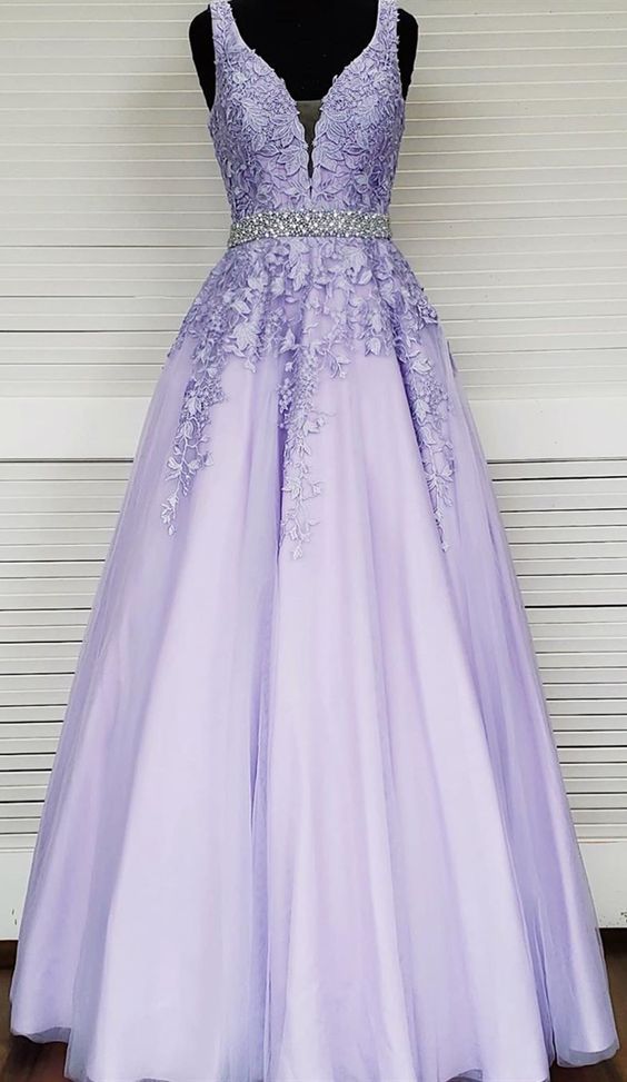 Modest Lace Long Prom Dresses, Ball Gown Graduation Party Dresses ...