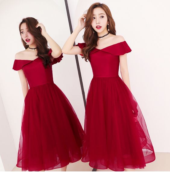 Simple Tulle Short Prom Dress, Evening Dress on Luulla