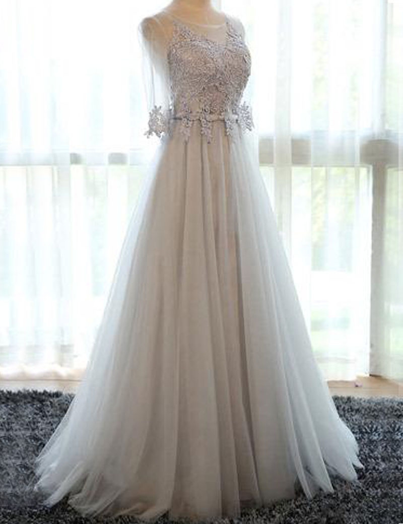 Modest Prom Dress,lace Prom Dress,a Line Prom Dress,fashion Prom Dress ...